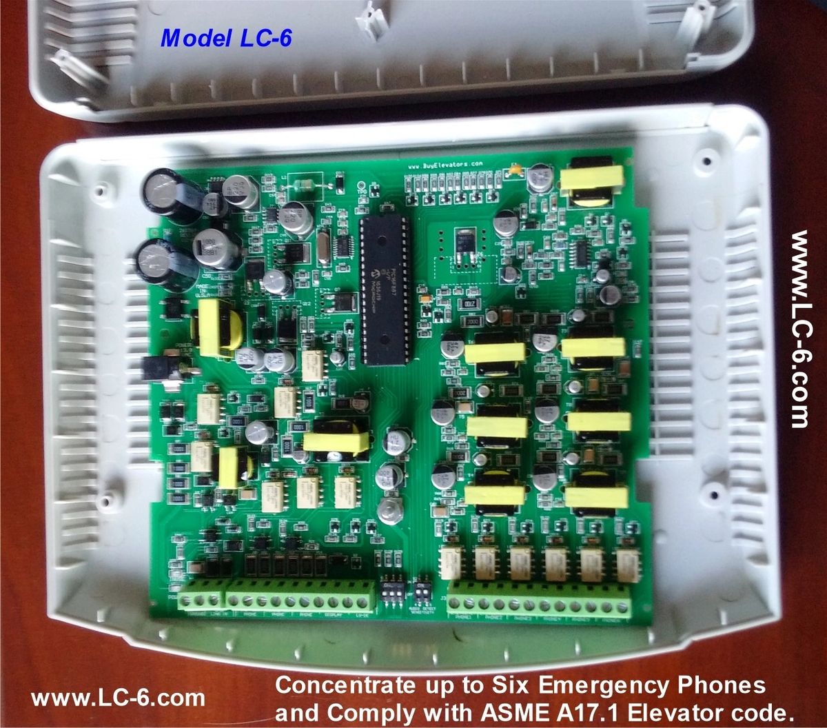 LC-6 CONCENTRATE UP TO SIX (6) PHONES , COMPLYING ASME A17.1